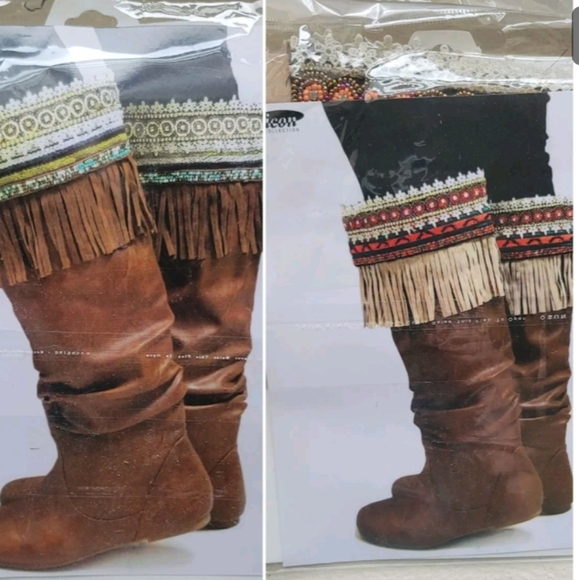 unbranded | Accessories | Nwt Set Of 2 Boot Toppers Western Style Faux ...